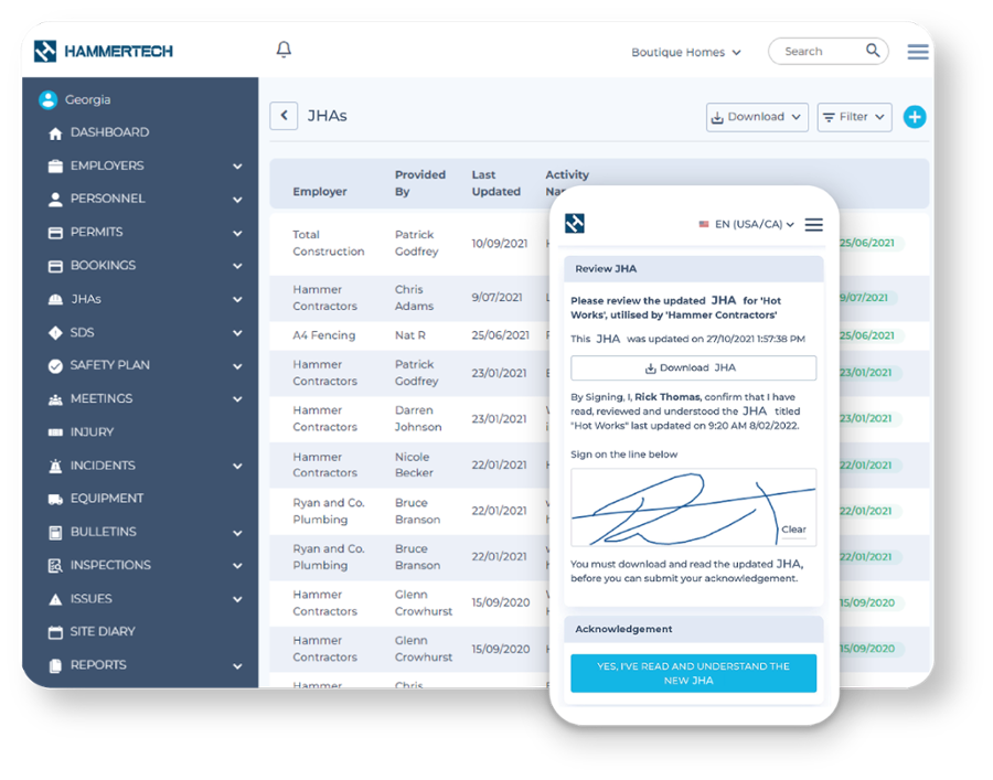 Construction Safety Management & Site Operations Software | HammerTech